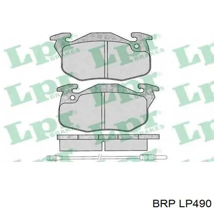 LP490 BRP Колодки тормозные передние дисковые