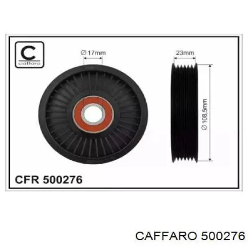 500276 Caffaro ролик приводного ремня паразитный