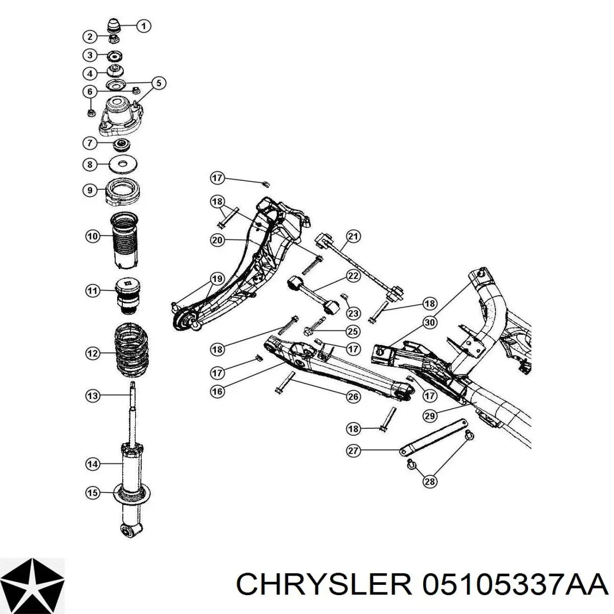 5105 337AA Chrysler сравнить цены на Автопро