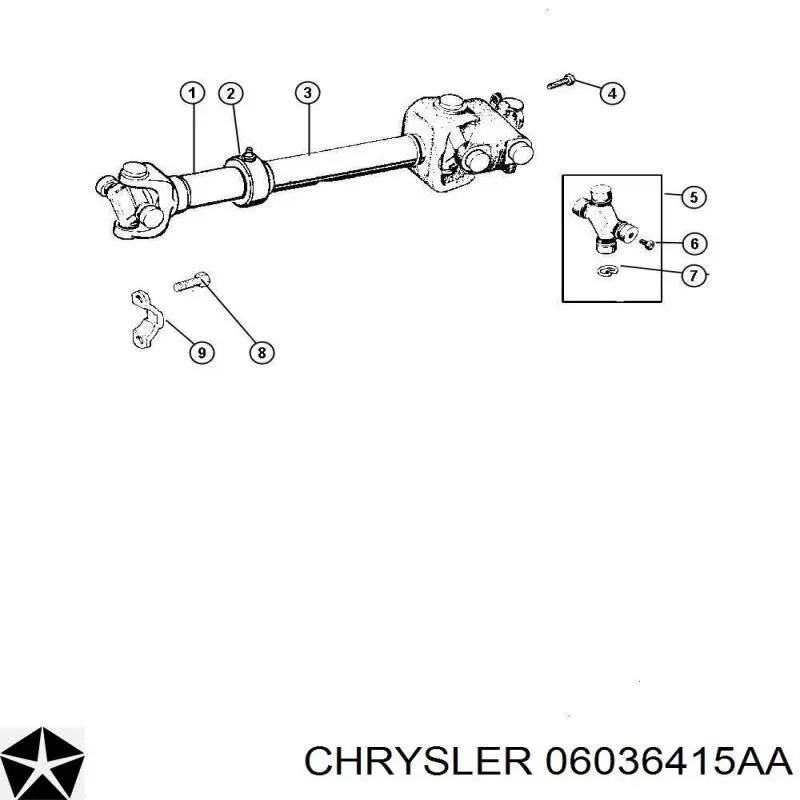 06036415AA Chrysler сравнить цены на Автопро