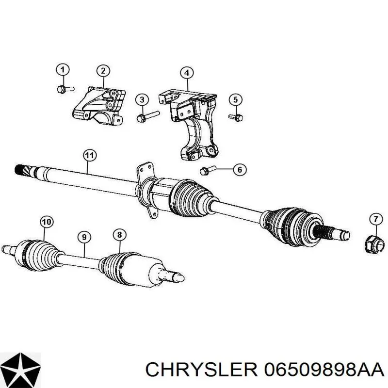 6509898AA Chrysler сравнить цены на Автопро