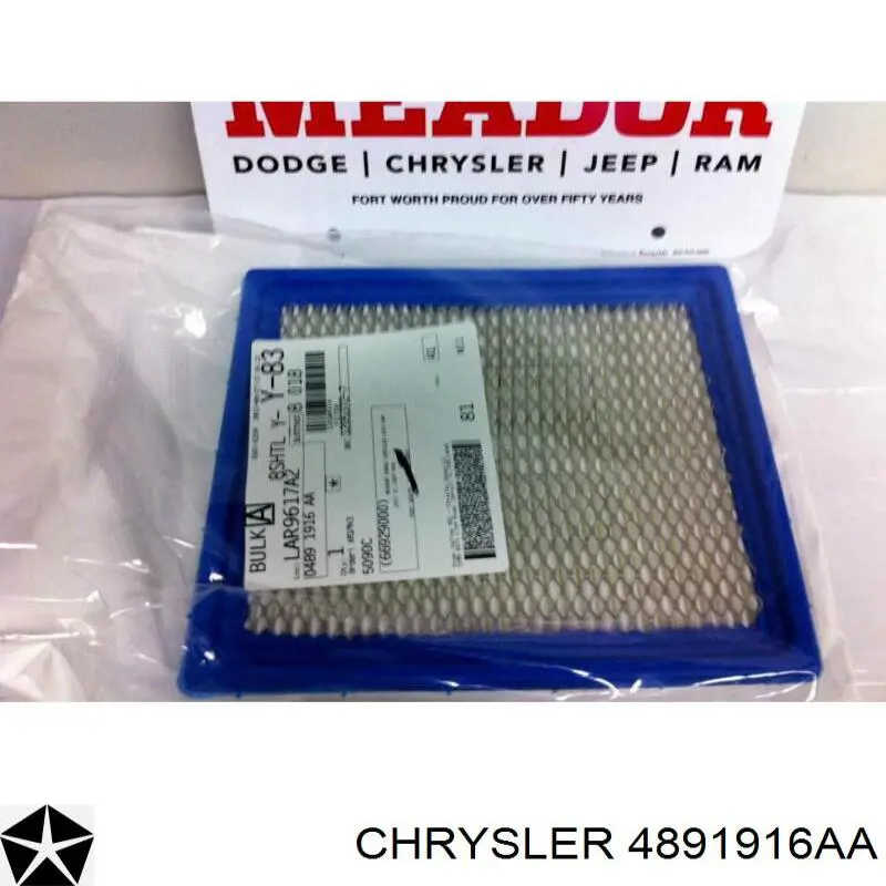 4891916AA Chrysler Фильтр воздушный