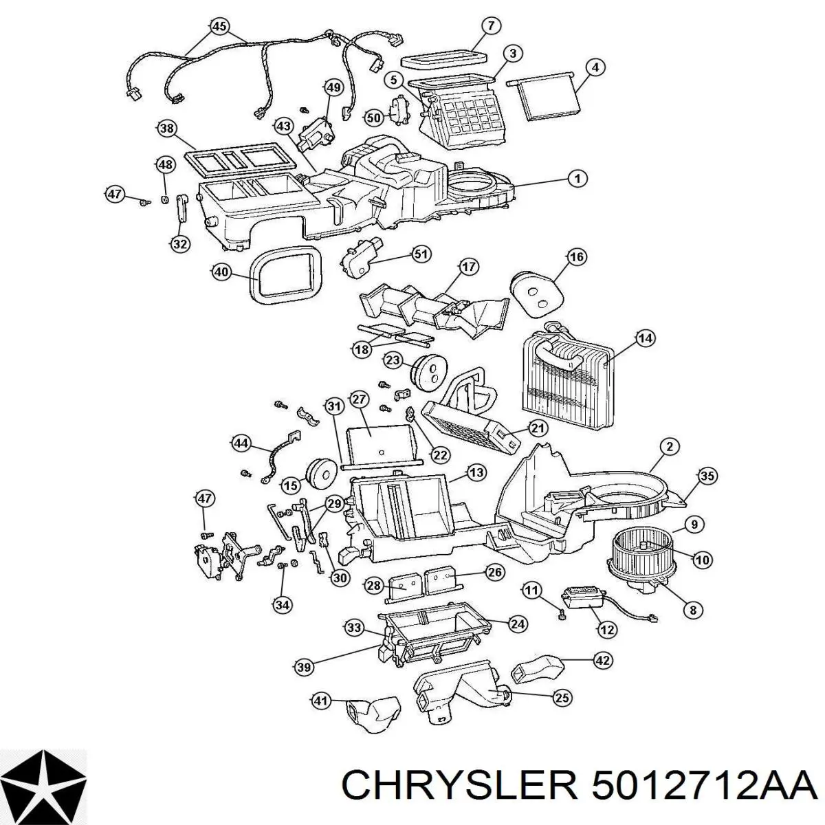 5012712AA Chrysler сравнить цены на Автопро