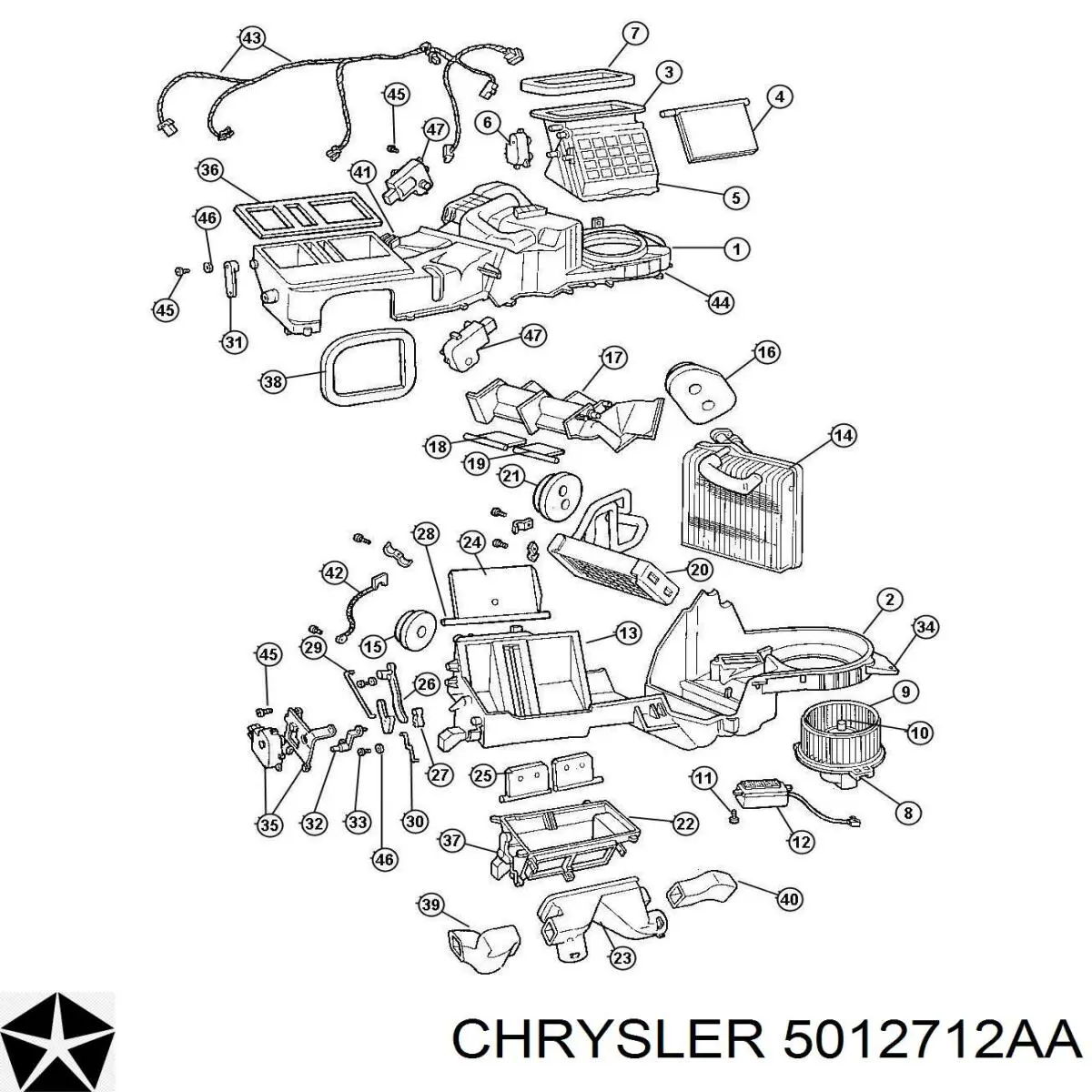 5012712AA Chrysler сравнить цены на Автопро