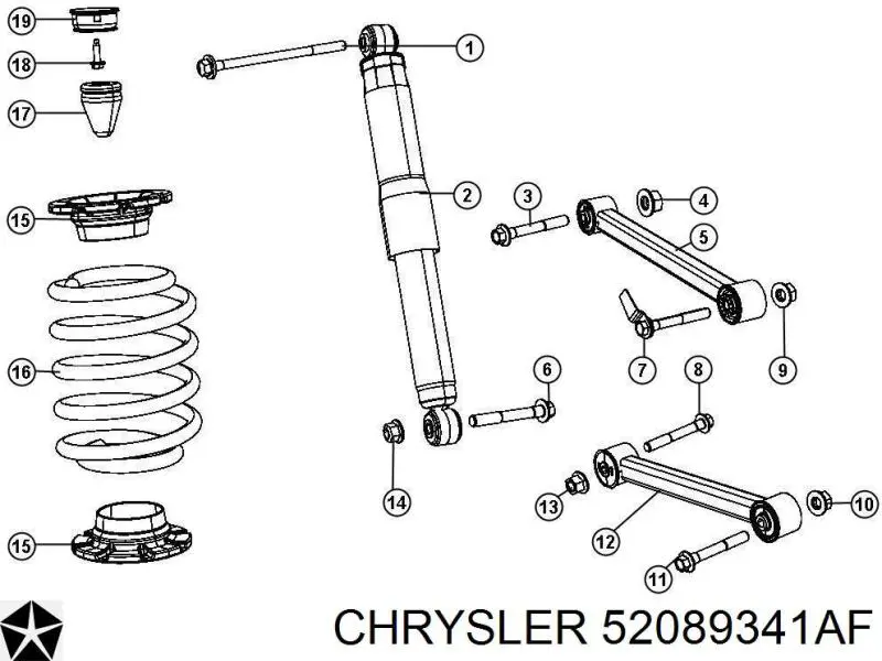 52089341AA Chrysler сравнить цены на Автопро