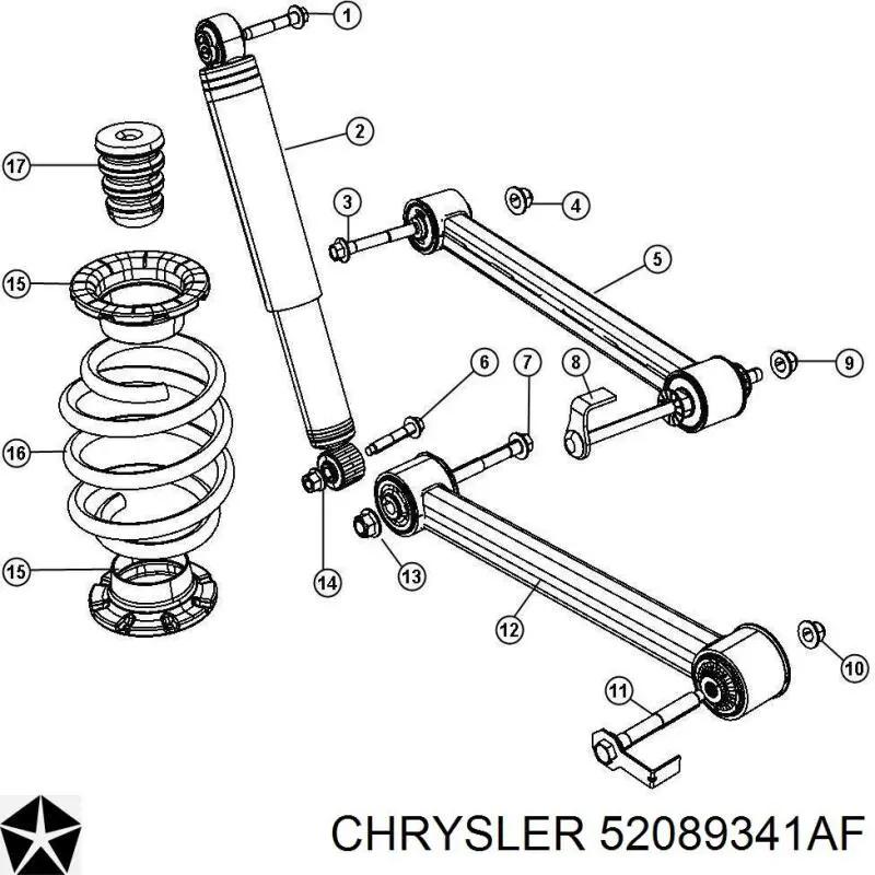 52089341AA Chrysler сравнить цены на Автопро