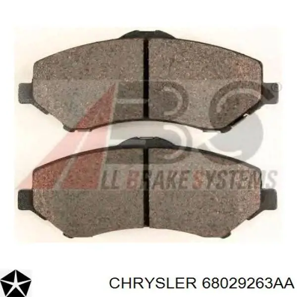 68029263AA Chrysler колодки передние