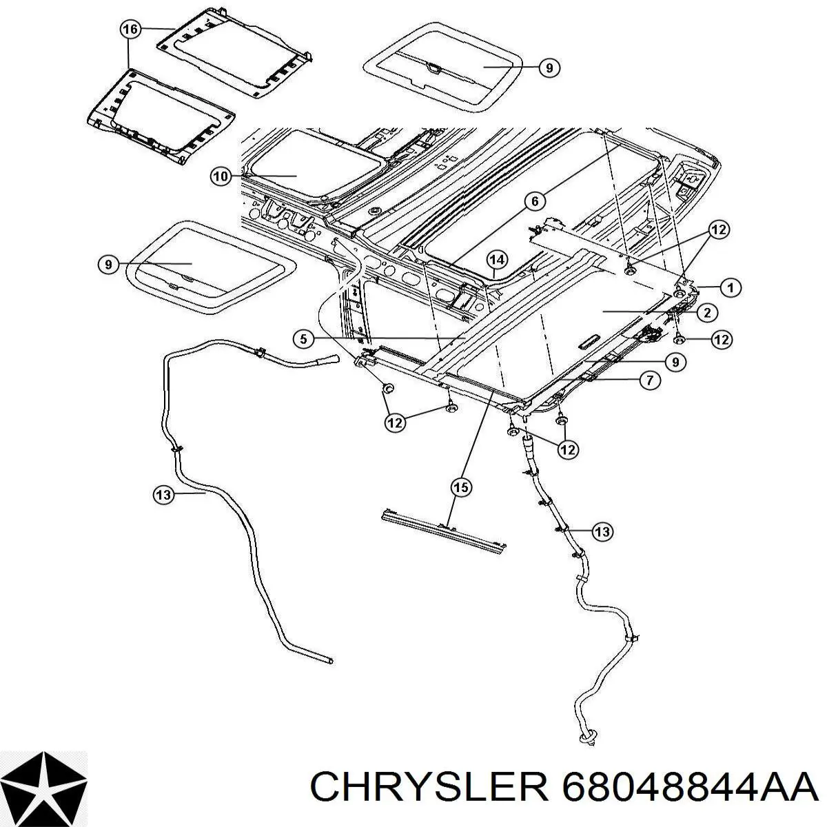 68048844AA Chrysler сравнить цены на Автопро