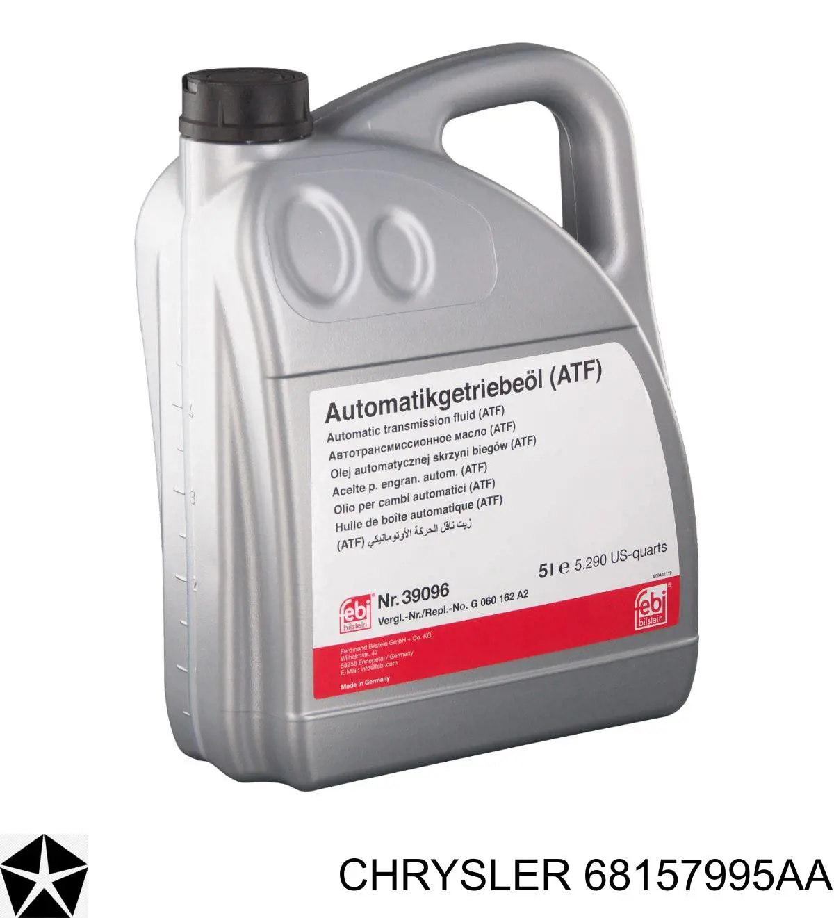 Масло трансмиссионное Chrysler 68157995AA купить на АвтоПро