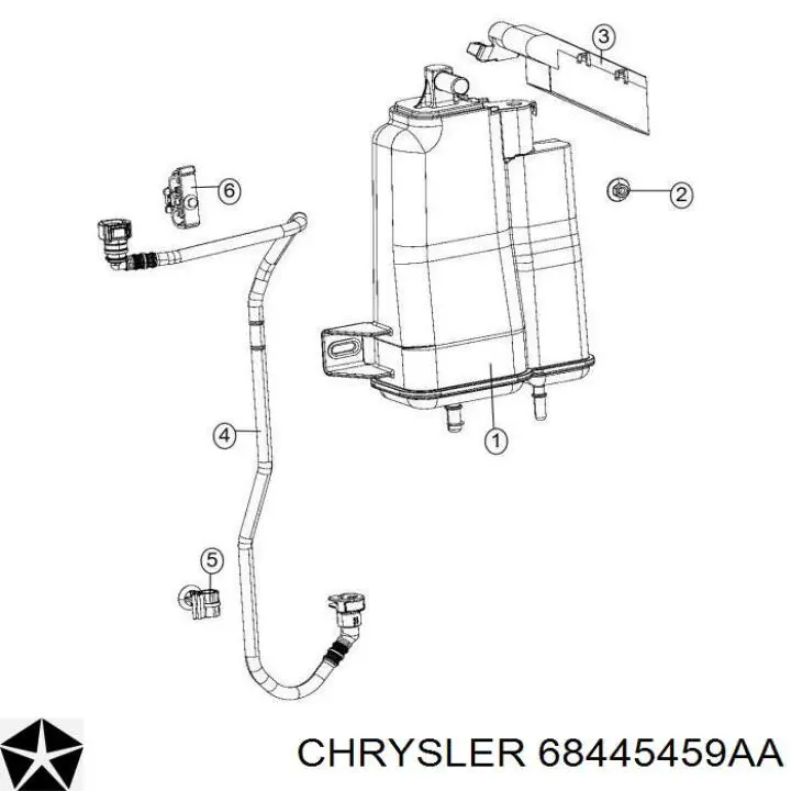 68445459AA Chrysler Адсорбер паров топлива