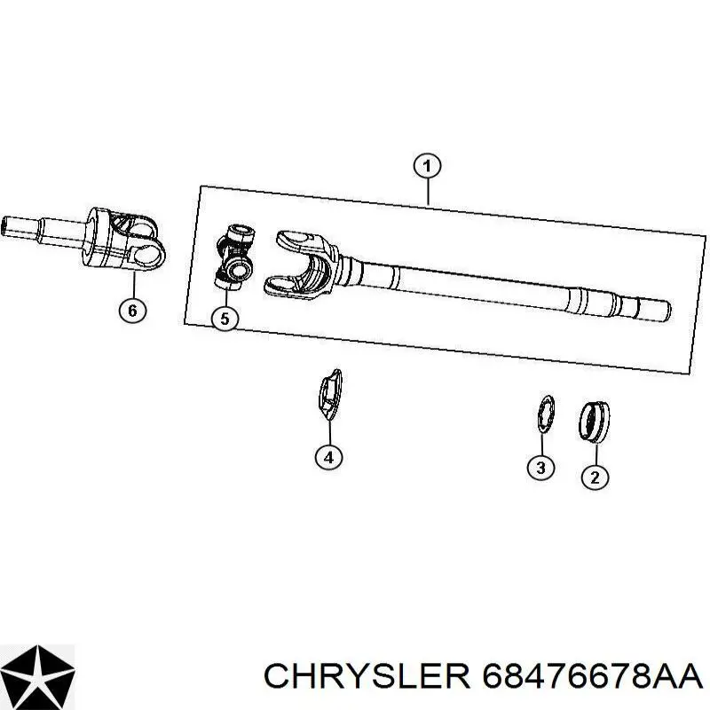 68476678AA Chrysler сравнить цены на Автопро