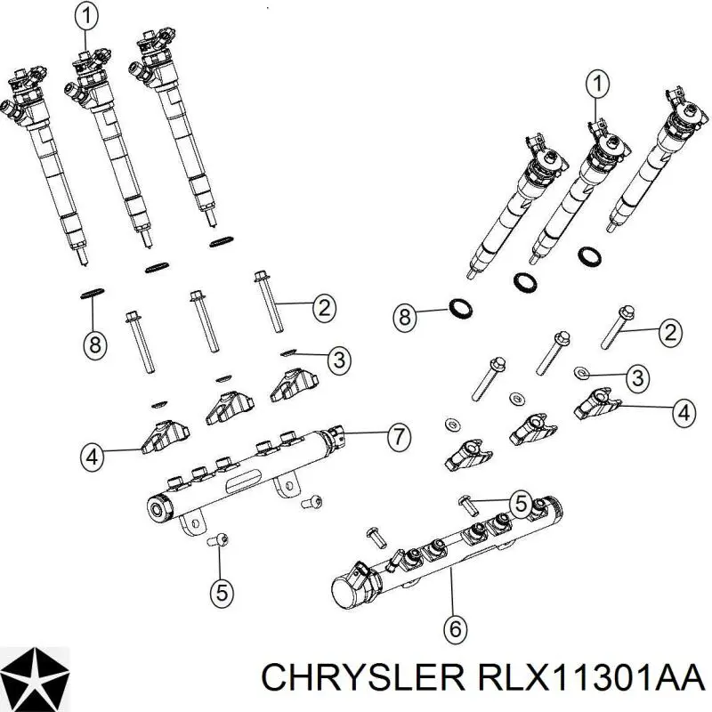 68211301AA Chrysler сравнить цены на Автопро