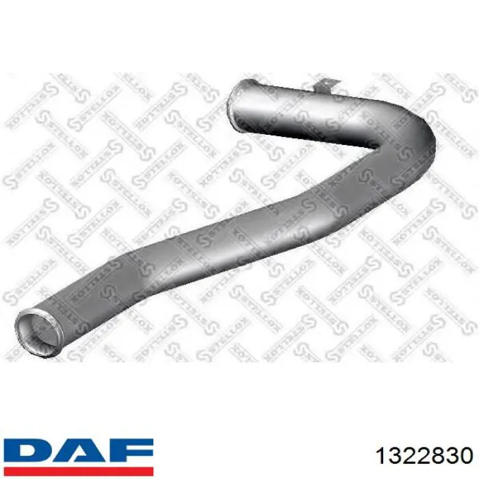 1322830 DAF труба выхлопная, от катализатора до глушителя