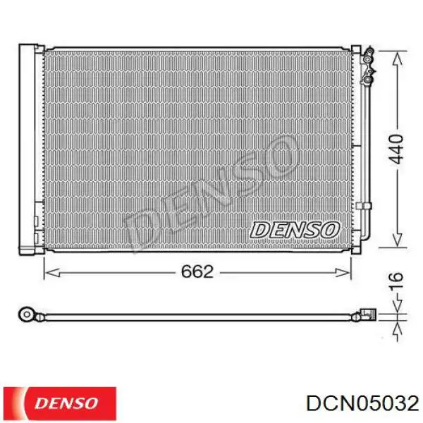DCN05032 Denso радиатор кондиционера