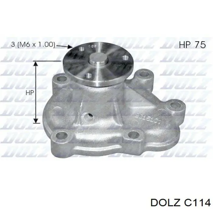 C114 Dolz помпа водяная (насос охлаждения)