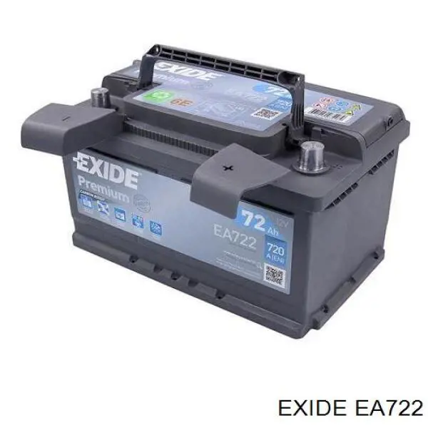 Аккумулятор Exide 12 вольт 72 ач EA722 купить на AvtoPro