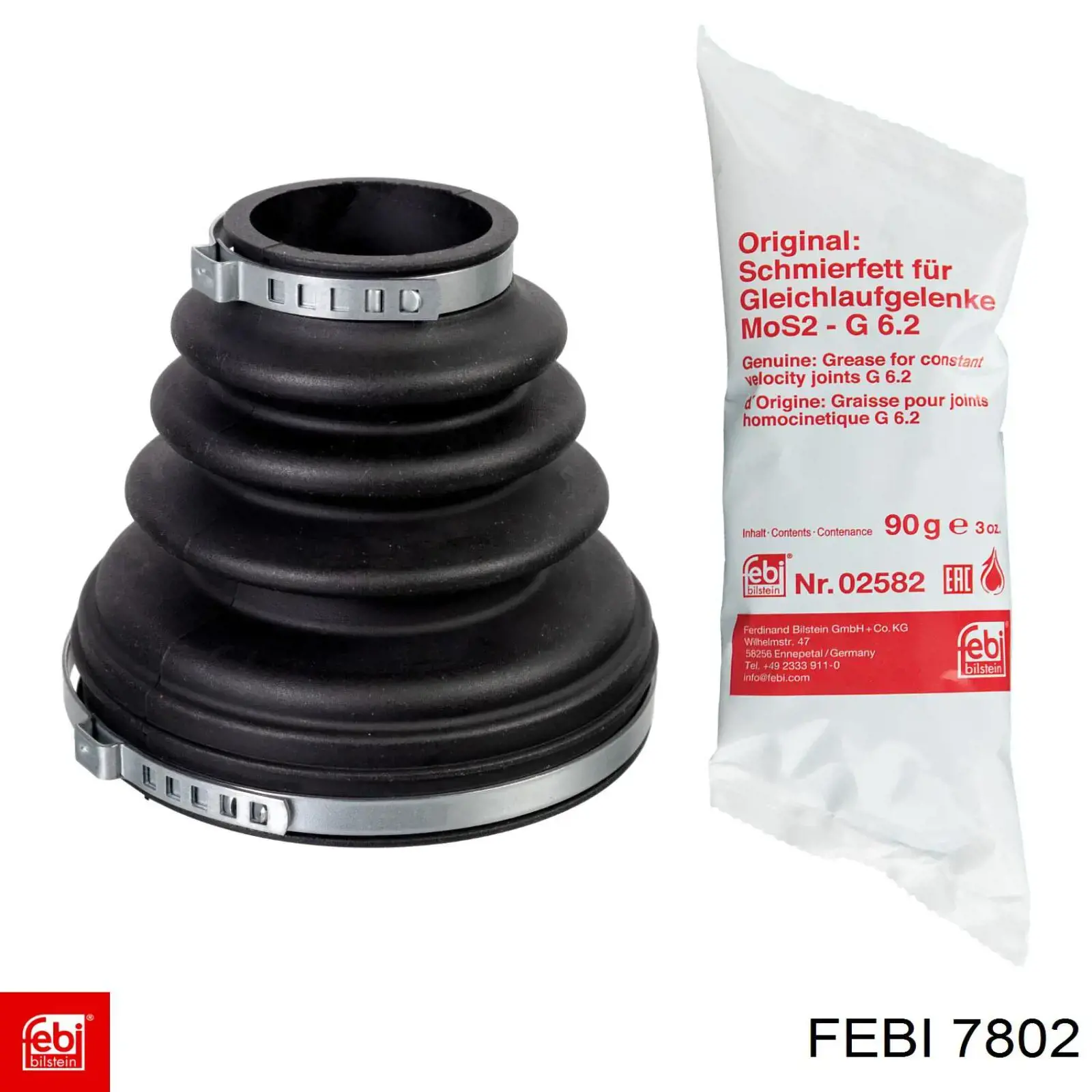 7802 Febi Ремкомплект тормозного вала (трещетки)