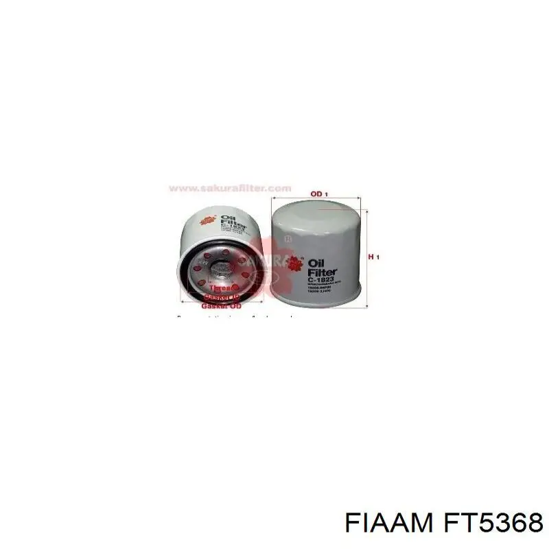 FT5368 Coopers FIAAM масляный фильтр