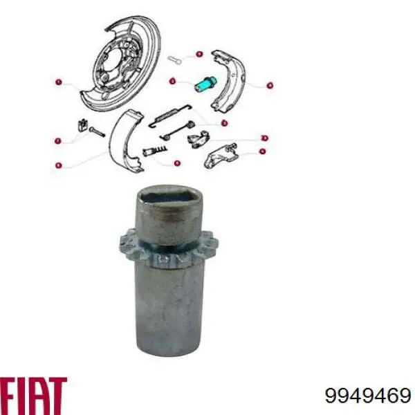 Регулятор заднего барабанного тормоза для Fiat Ducato 250 автобус (2006 ...