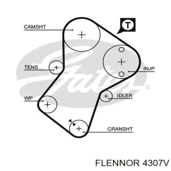12592195 General Motors сальник коленвала двигателя задний