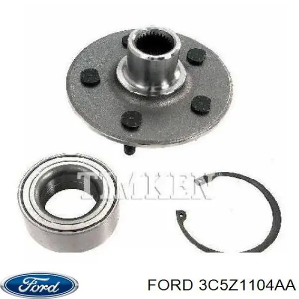 3C5Z1104AA Ford kit wheel bearing repair