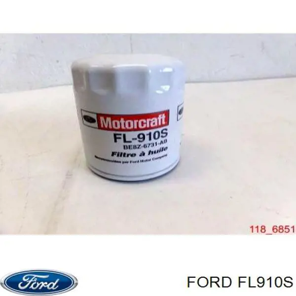 FL-910S Ford Фильтр масляный