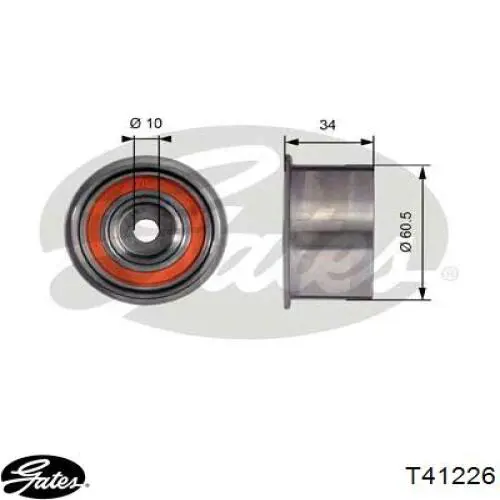 Ролик ремня ГРМ паразитный GATES. Купить ролик ремня грм паразитный ...