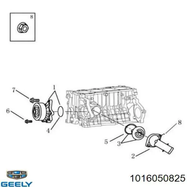 1016050825 Geely сравнить цены на Автопро