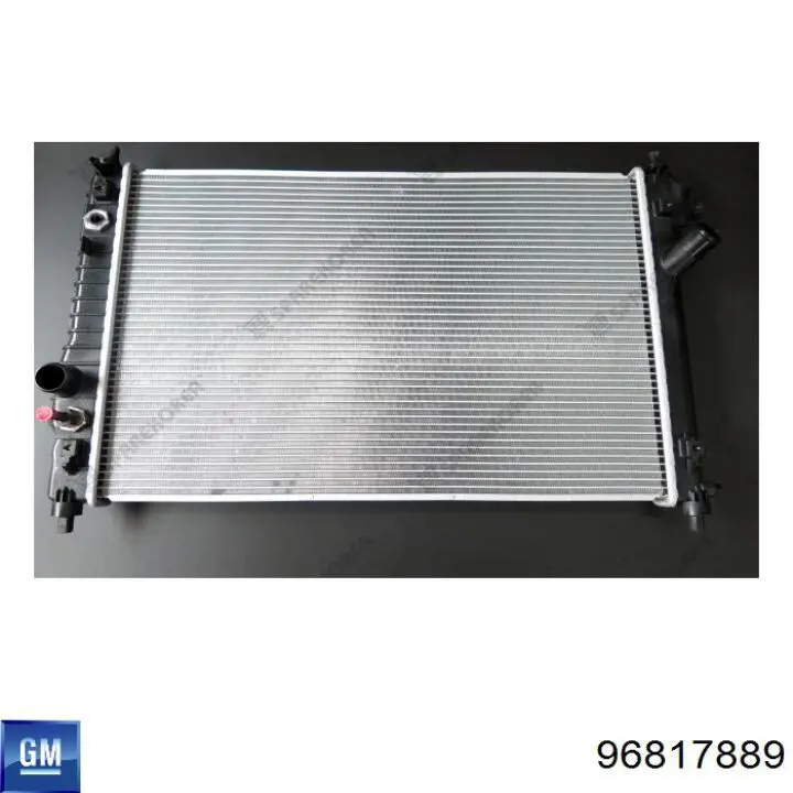 96817889 General Motors Радиатор охлаждения двигателя
