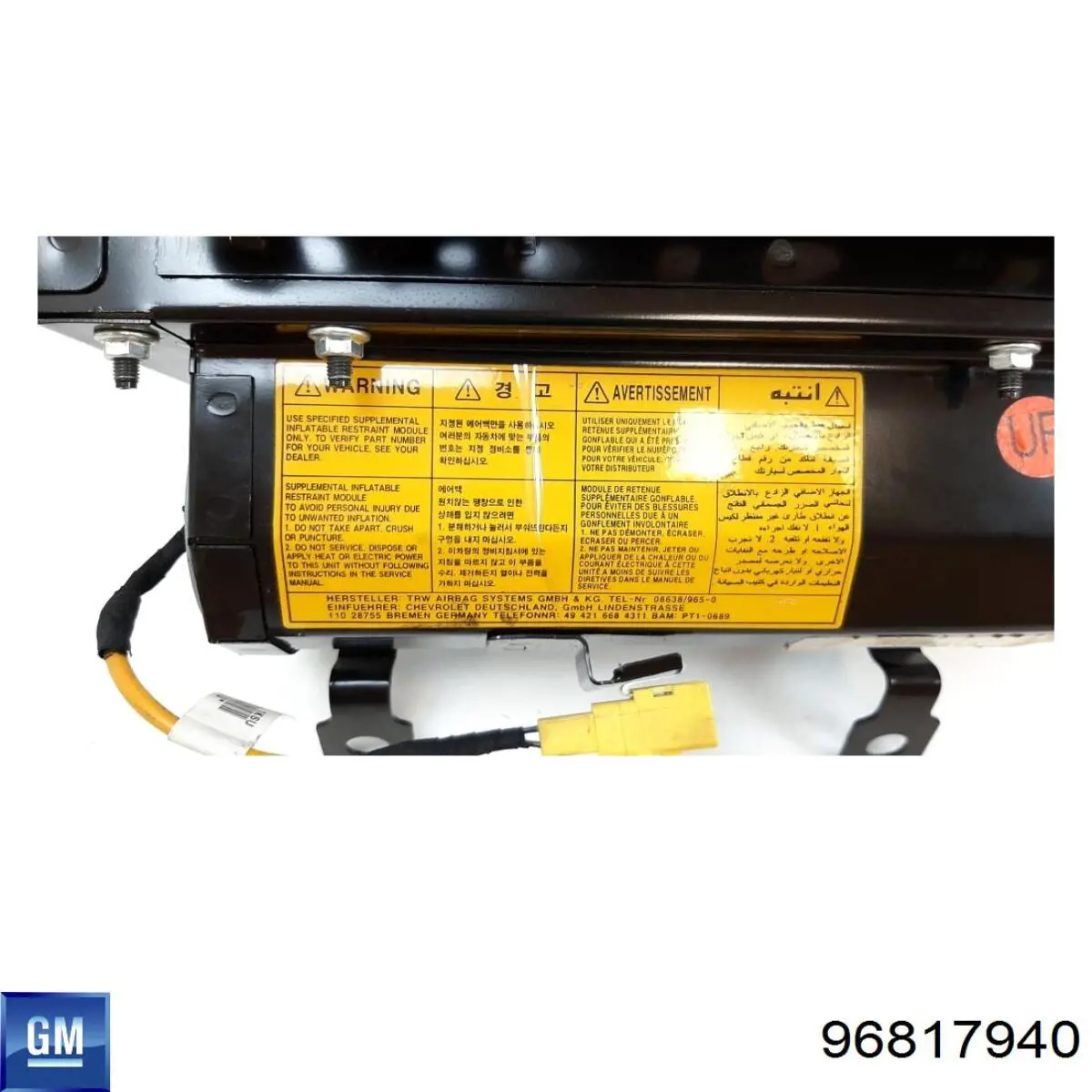 96817940 General Motors модуль подушки безпеки