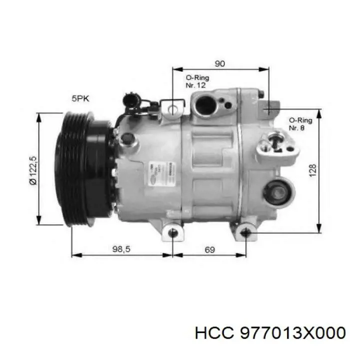 977013X000 HCC компрессор кондиционера