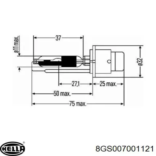 84920AE010 Subaru Лампочка ксеноновая