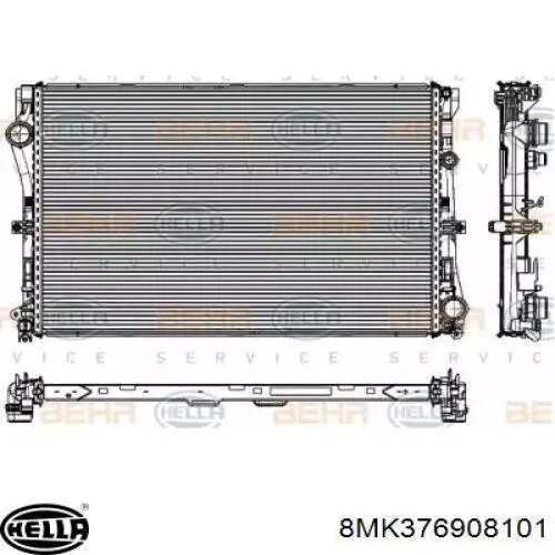 0995007303 Mercedes радиатор