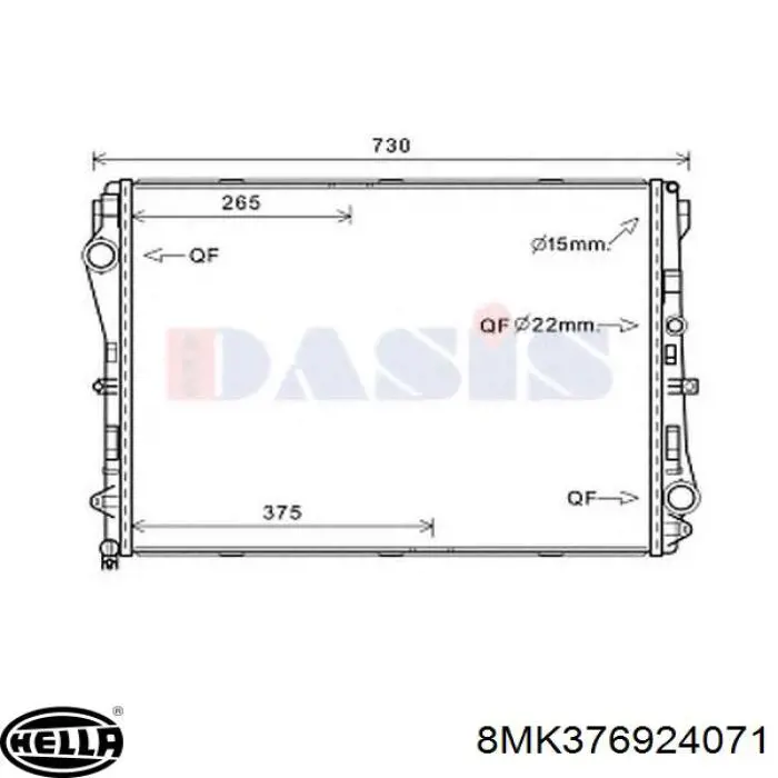 099500330369 Mercedes радиатор