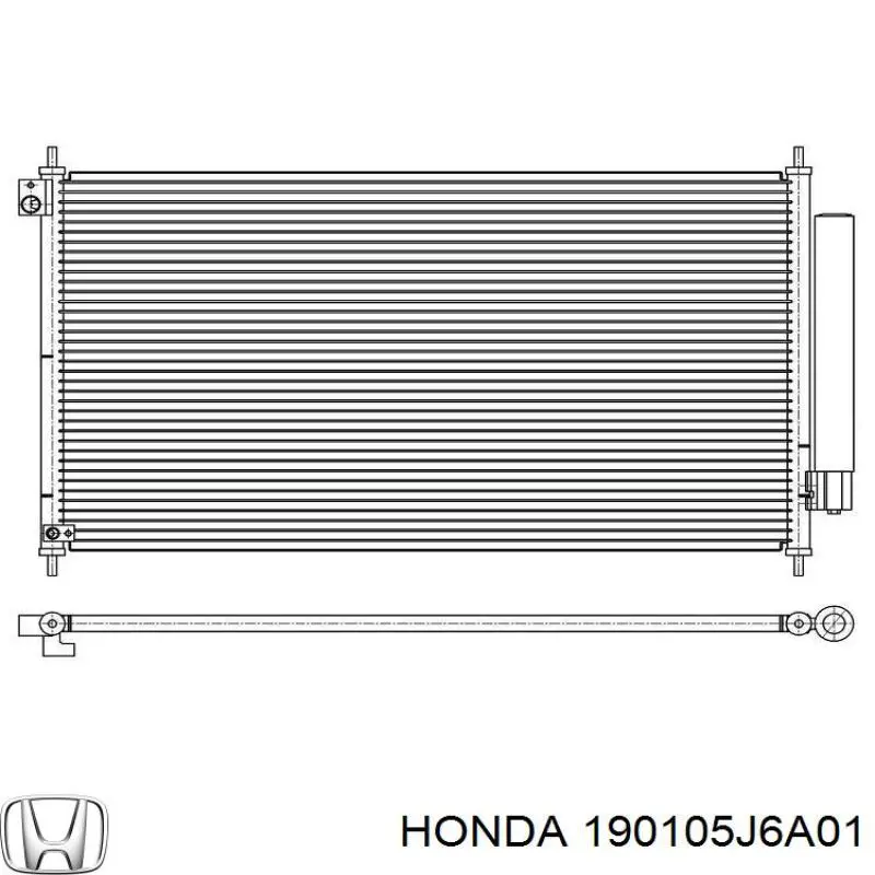 190105J6A01 Honda Радиатор охлаждения двигателя