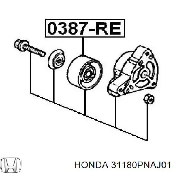 31180PNAJ01 Honda ролик приводного ремня паразитный