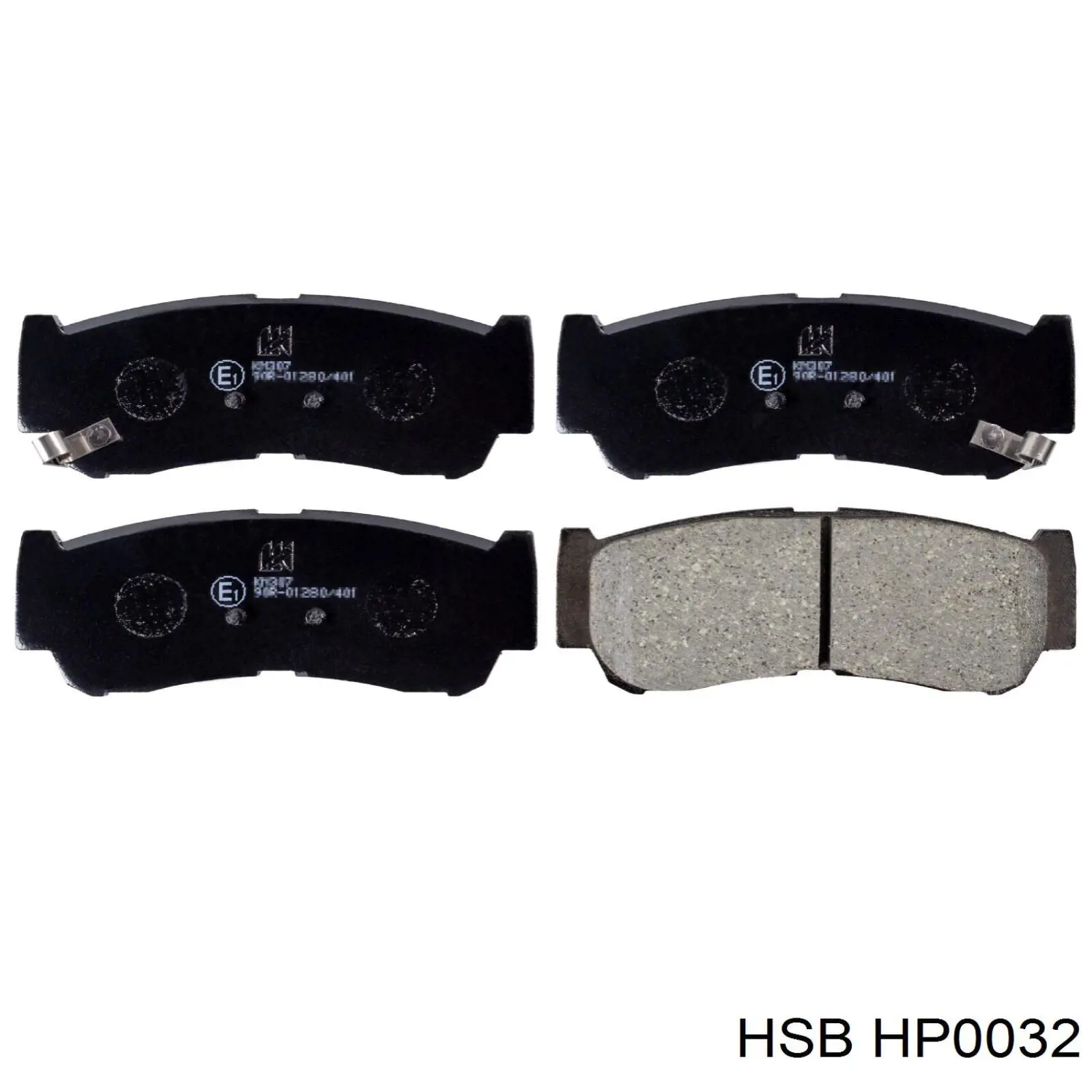 HP0032 HSB колодки тормозные задние дисковые