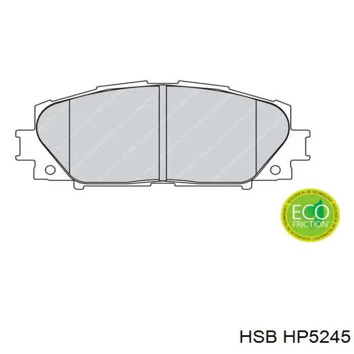 HP5245 HSB колодки тормозные передние дисковые
