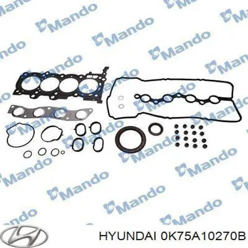 0K75A10270 Hyundai/Kia комплект прокладок двигателя полный
