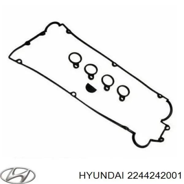 2244242001 Hyundai/Kia Прокладка клапанной крышки двигателя, задний сегмент