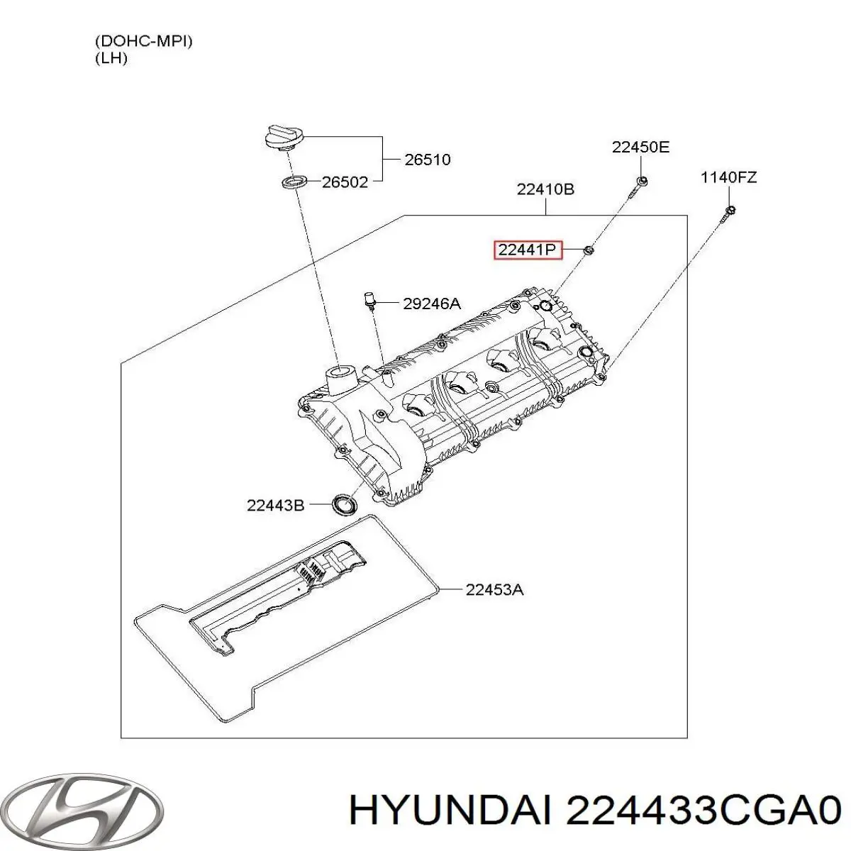 224433CGA0 Hyundai/Kia сравнить цены на Автопро