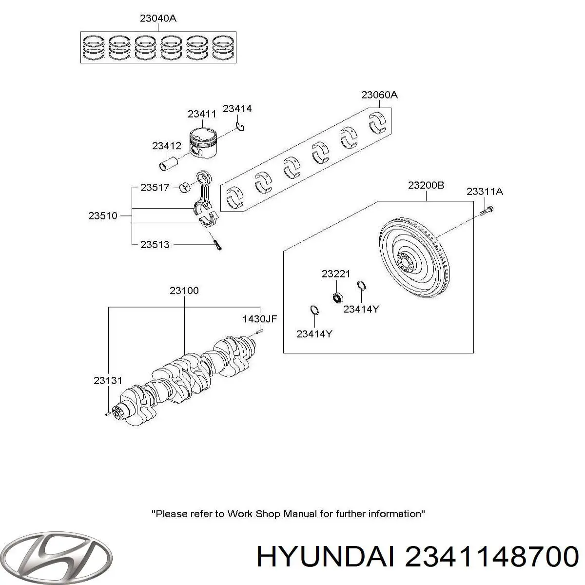 2341148700 Hyundai/Kia сравнить цены на Автопро