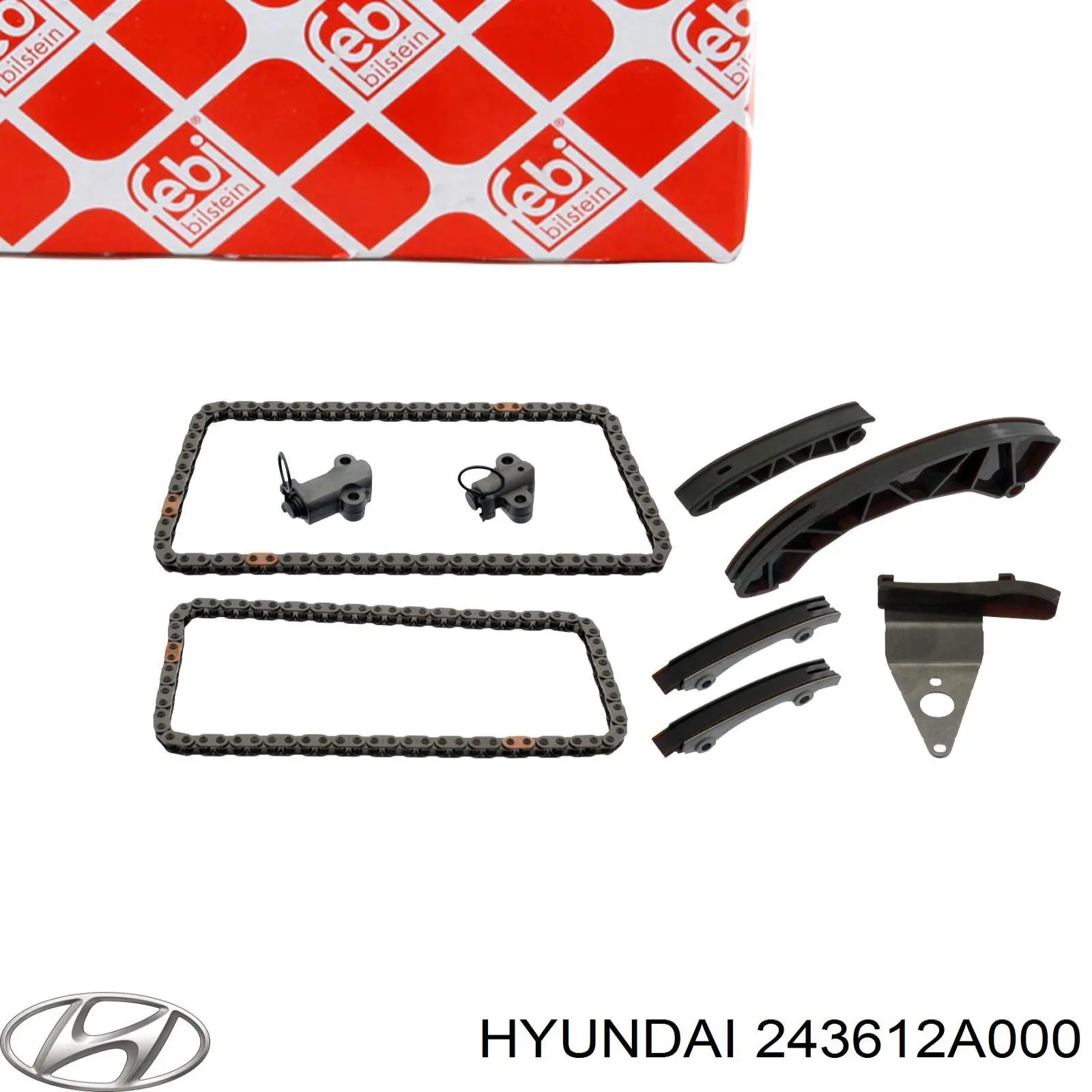 243612A001 Korea (oem) Цепь ГРМ нижняя