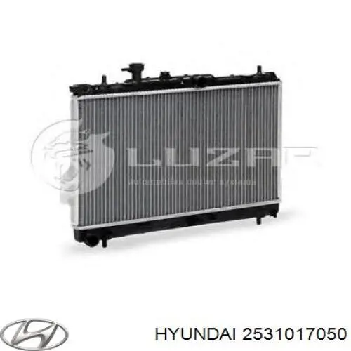 2531017050 Hyundai/Kia радиатор охлаждения двигателя