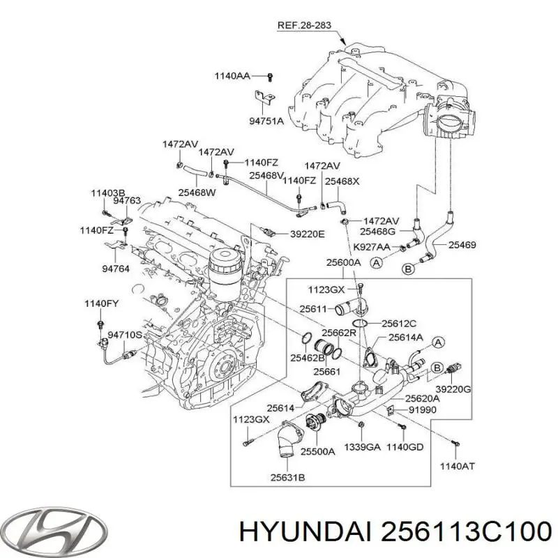 256113C100 Hyundai/Kia сравнить цены на Автопро
