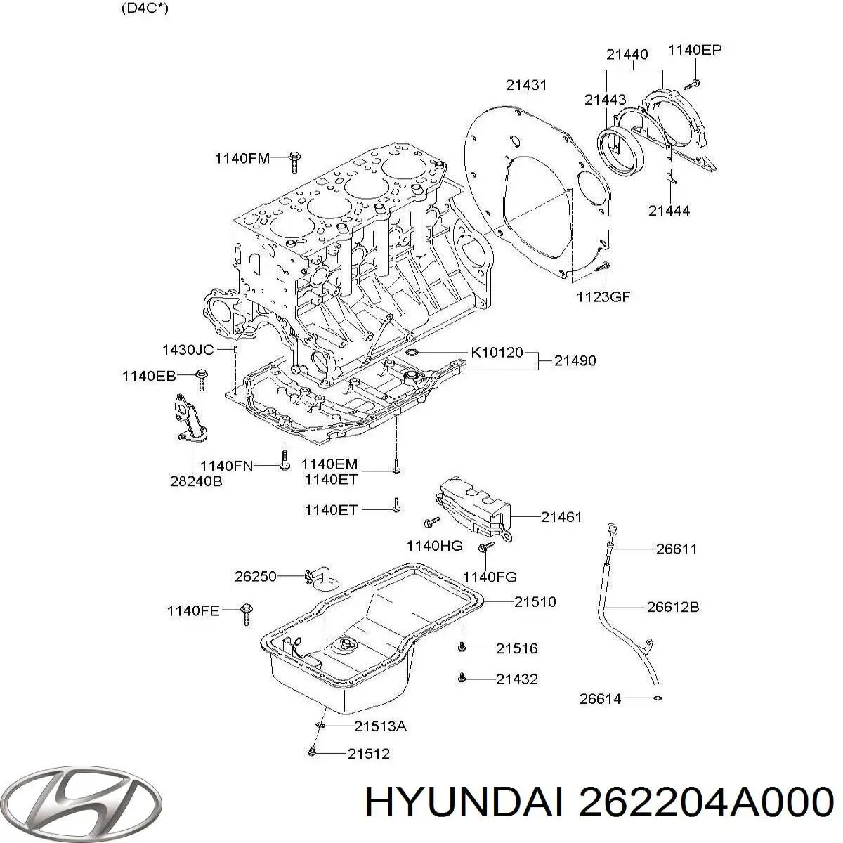 262204A000 Hyundai/Kia сравнить цены на Автопро