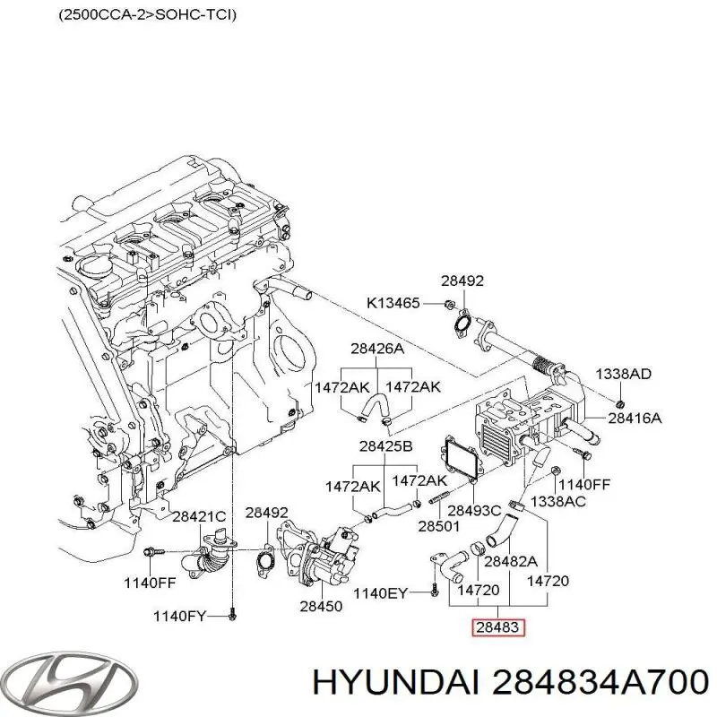 284834A700 Hyundai/Kia сравнить цены на Автопро