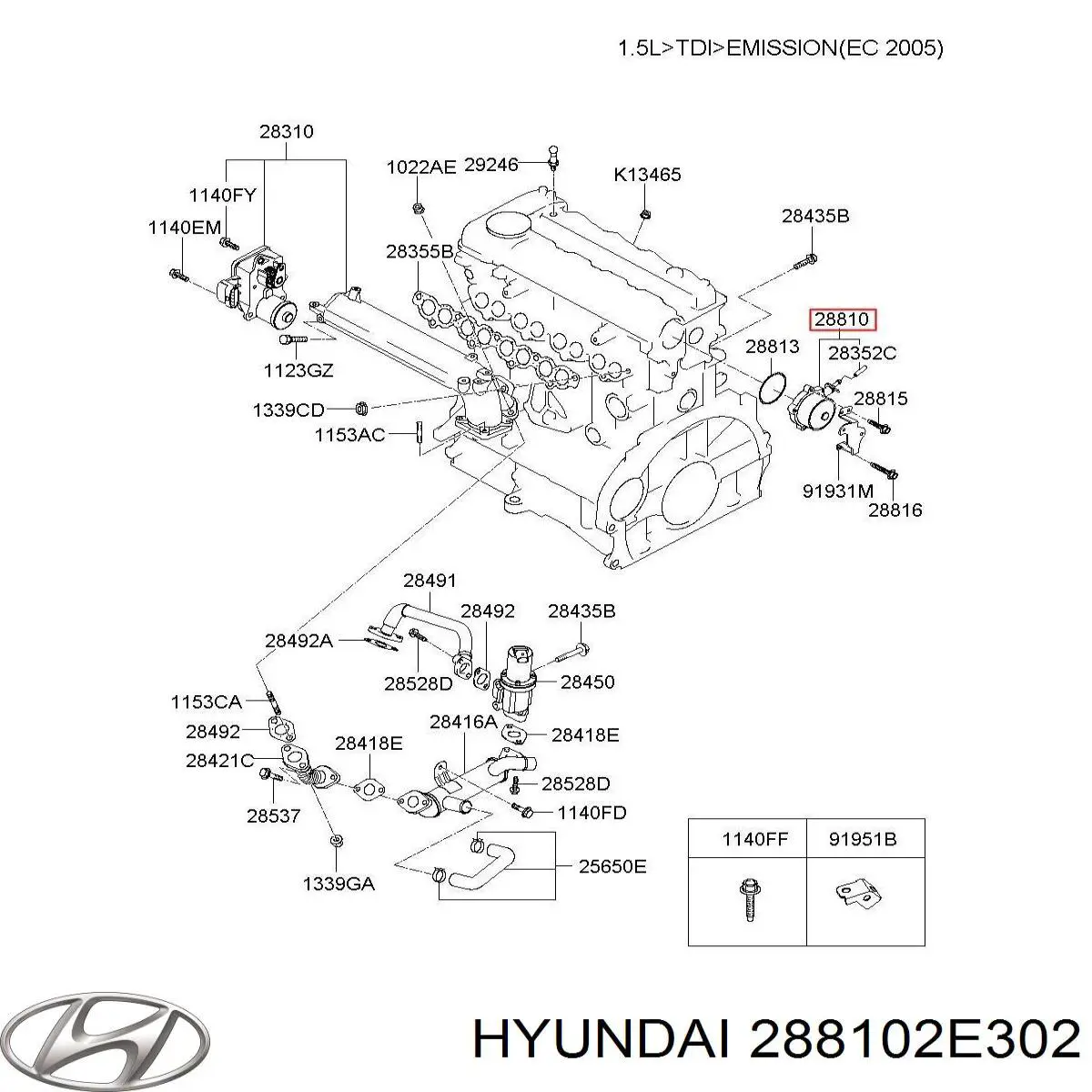 288102E302 Hyundai/Kia сравнить цены на Автопро