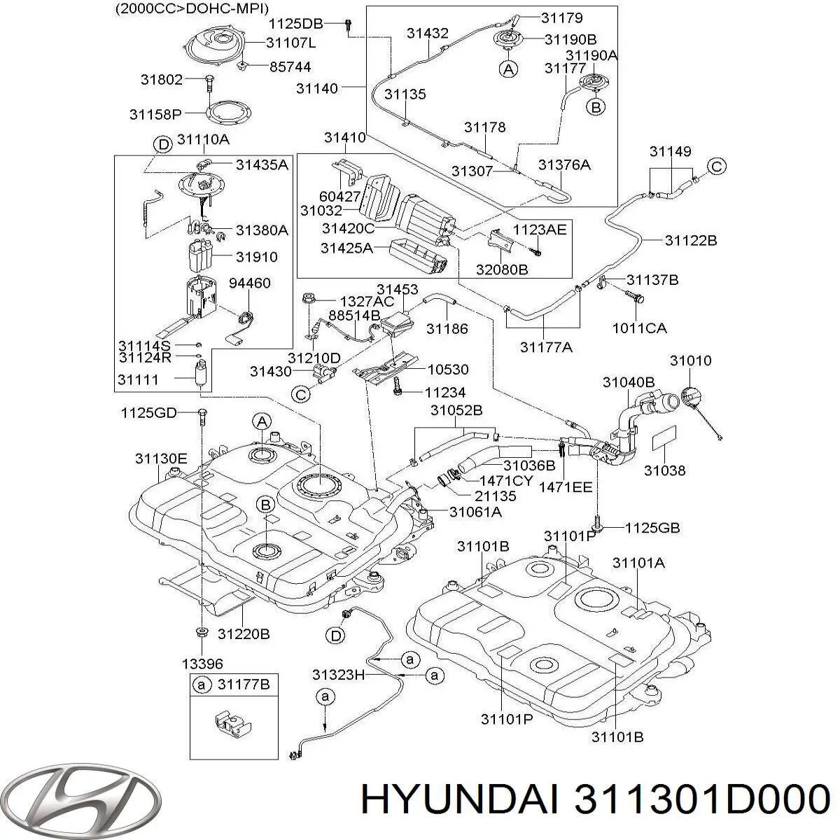 311301D000 Hyundai/Kia сравнить цены на Автопро