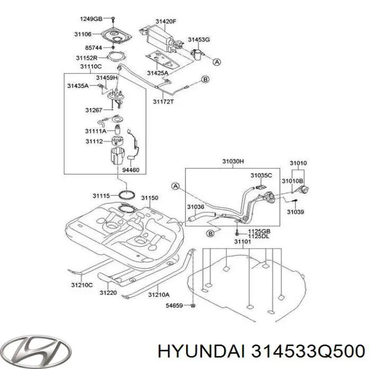 314533Q500 Hyundai/Kia сравнить цены на Автопро